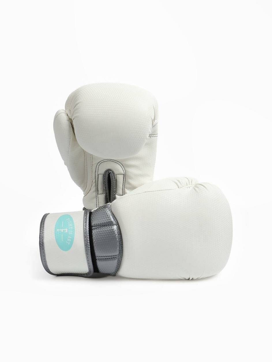 Боксёрские перчатки FIGHT EMPIRE, TIFFANY, размер 8 oz, белый карбон