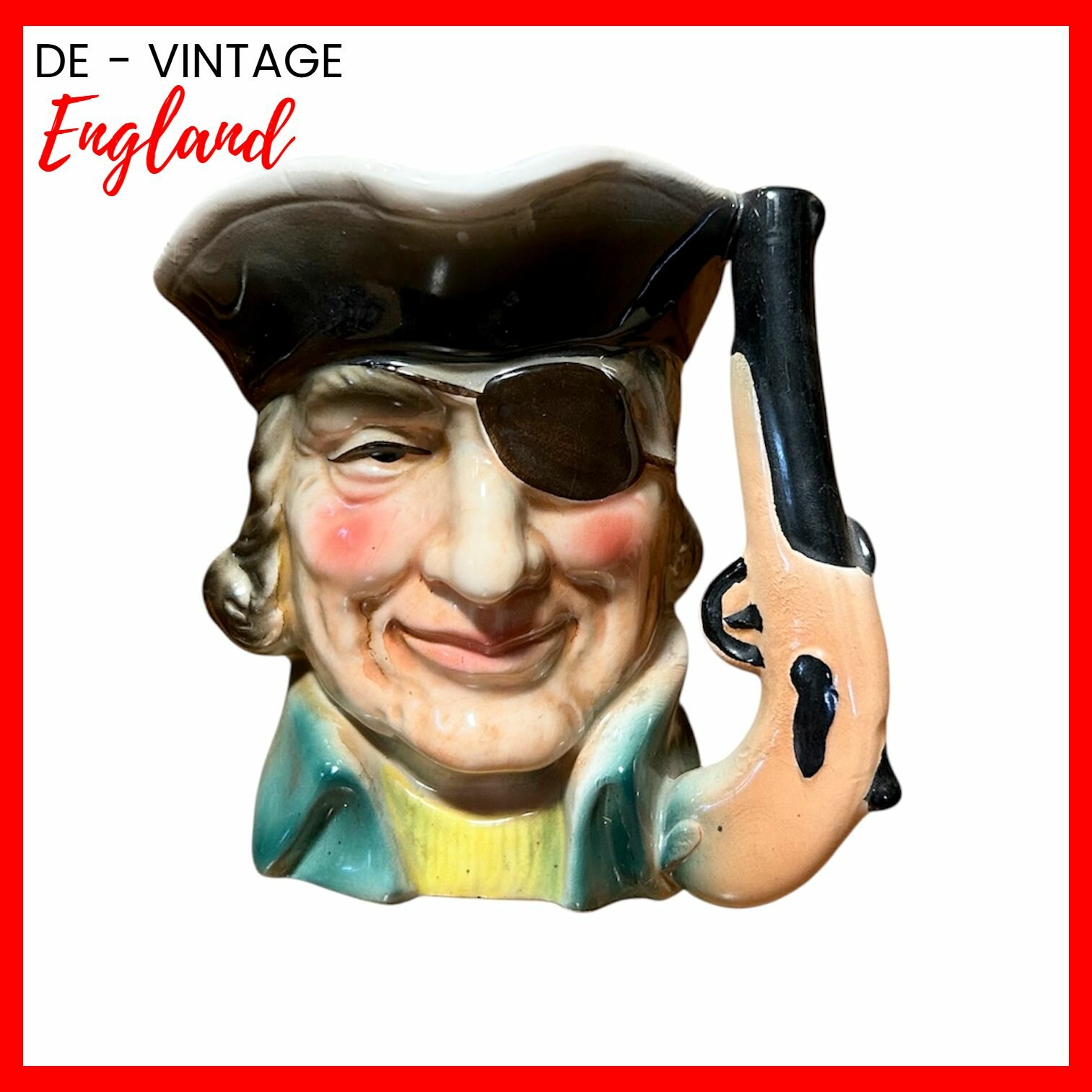 Кувшин Тоби - Пират, винтаж. Англия