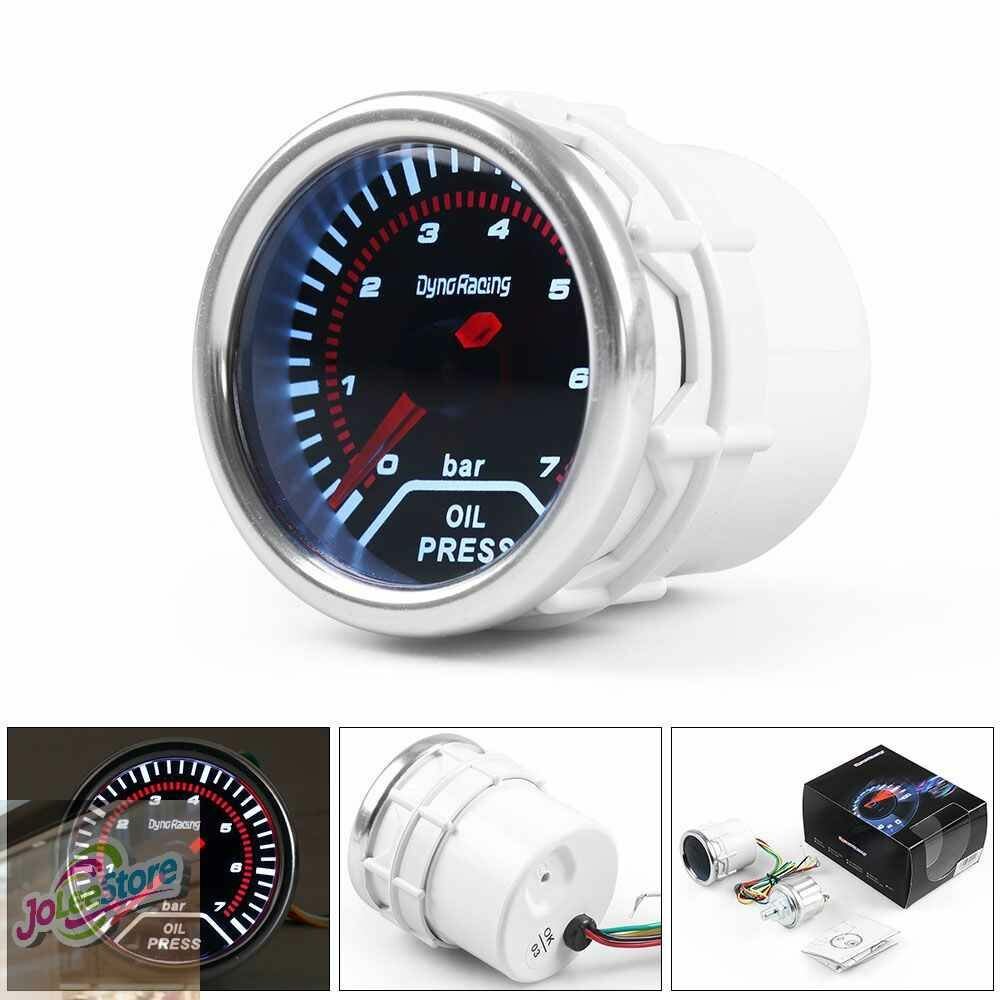 Датчик давления масла Dynoracing 2" 52 мм Манометр давления масла с датчиком 0-7 бар Автомобильный измеритель