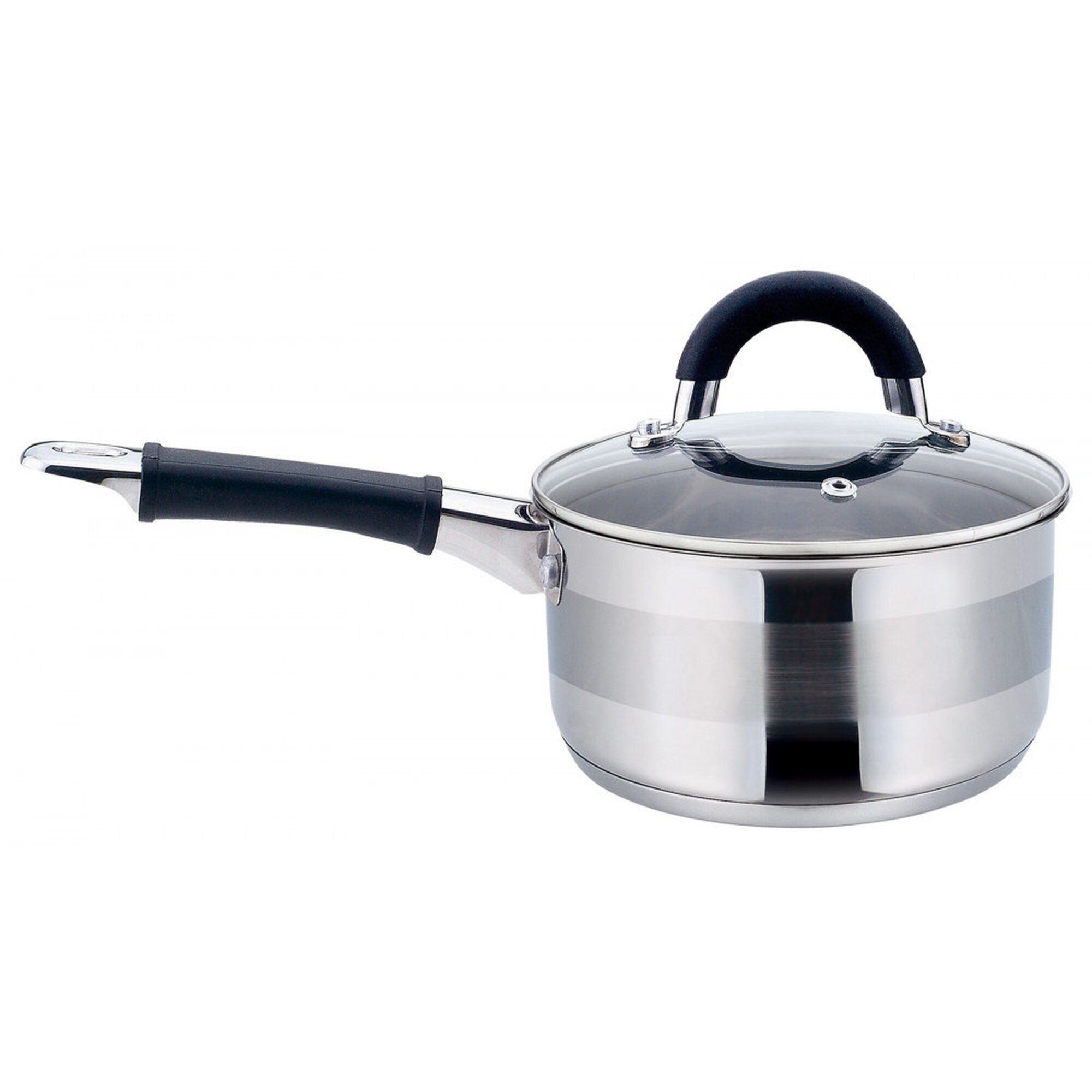 Ковш Kinghoff КН-1253, нержавеющая сталь, с крышкой, объем 0,5 л