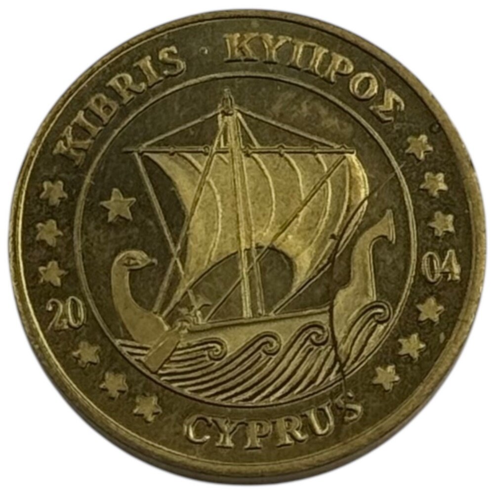 Кипр 10 евроцентов 2004 г. Essai (Проба)