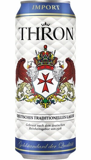 Пиво "Thron" Lager, in can, 0.5 л