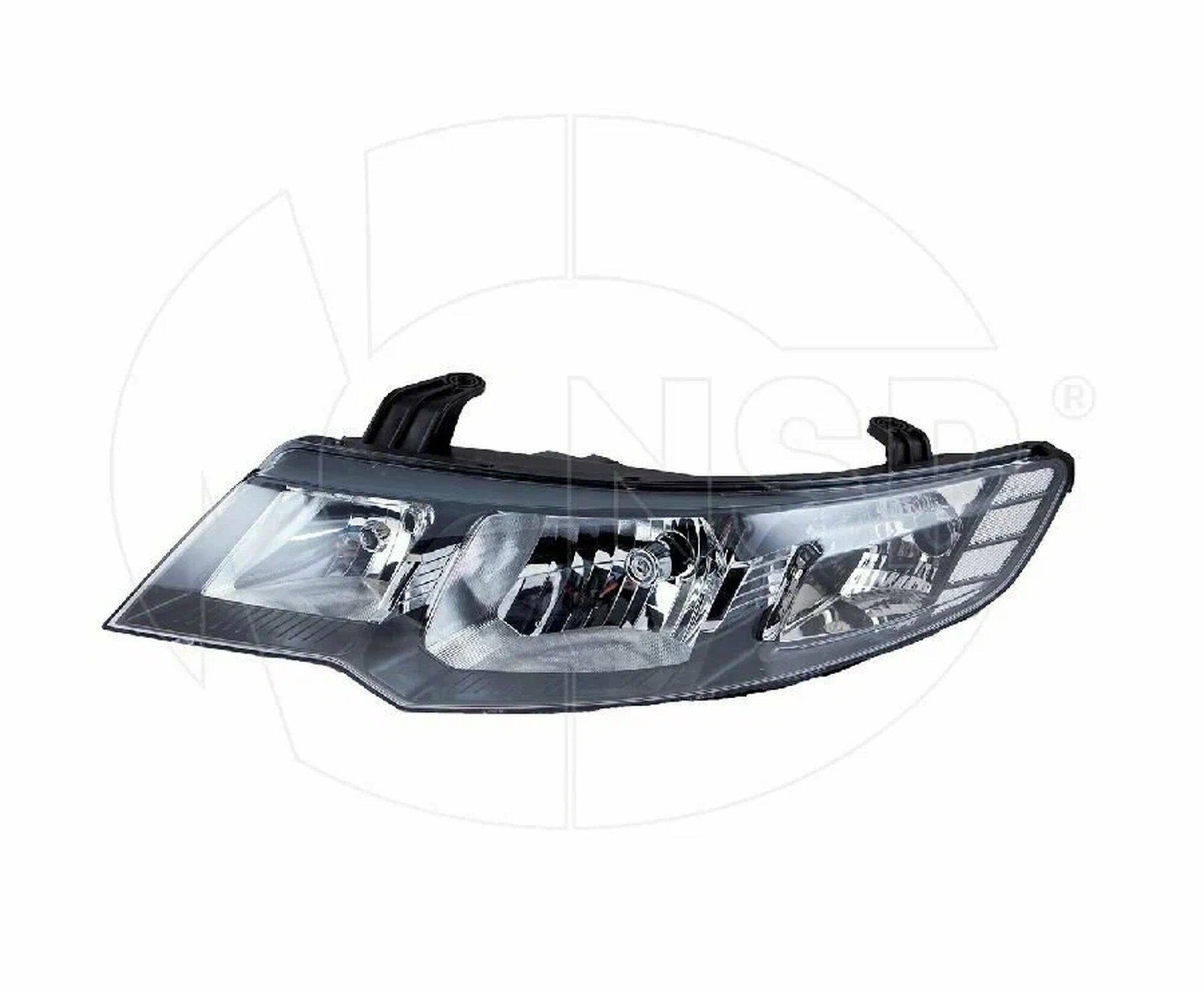 Фара левая KIA Cerato II (09-13) (черная), NSP NSP02921011M020