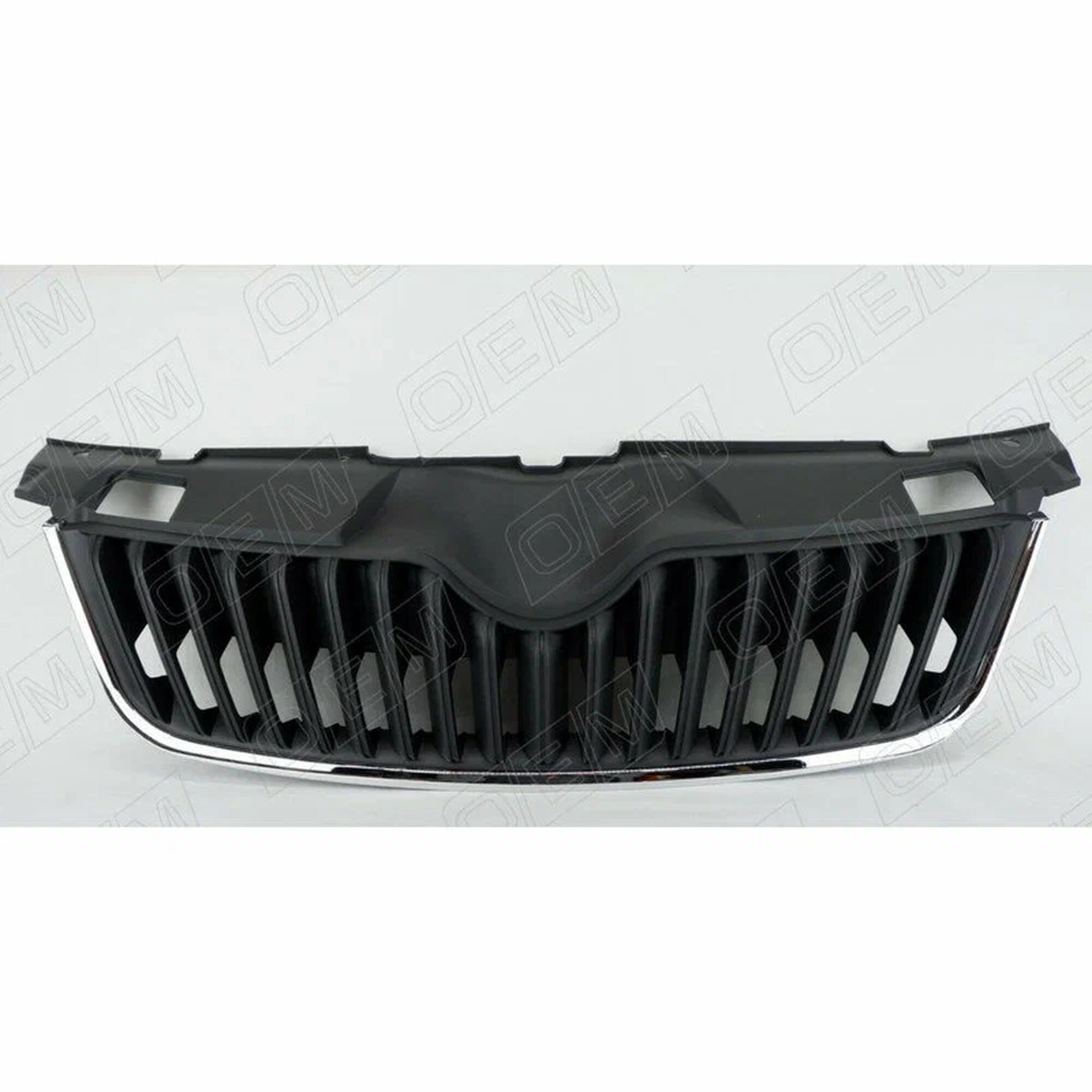 Решетка радиатора для Skoda Fabia 2 (5J) под накладку, OEM3012