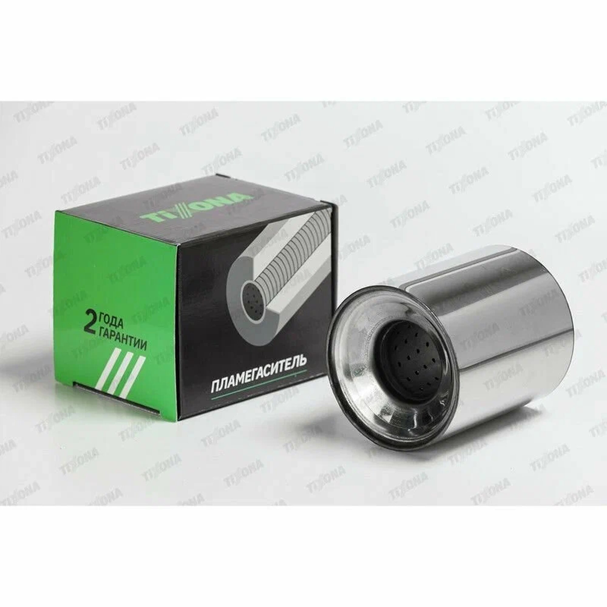 Пламегаситель Tixona Z12014060, нержавеющая сталь, 120х140х60 мм