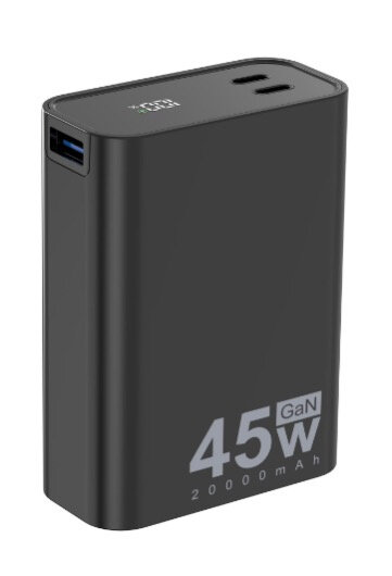 Внешний аккумулятор Power Bank LITO 20000mAh, 45W, GaN, LP02, черный