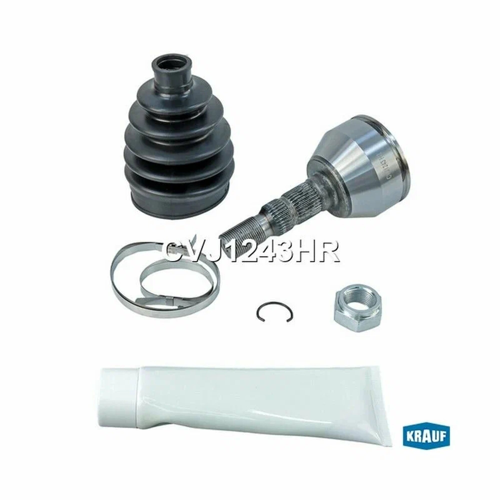 ШРУС KRAUF CVJ1243HR, для Opel Astra/Zafira, наружный, передний, черный