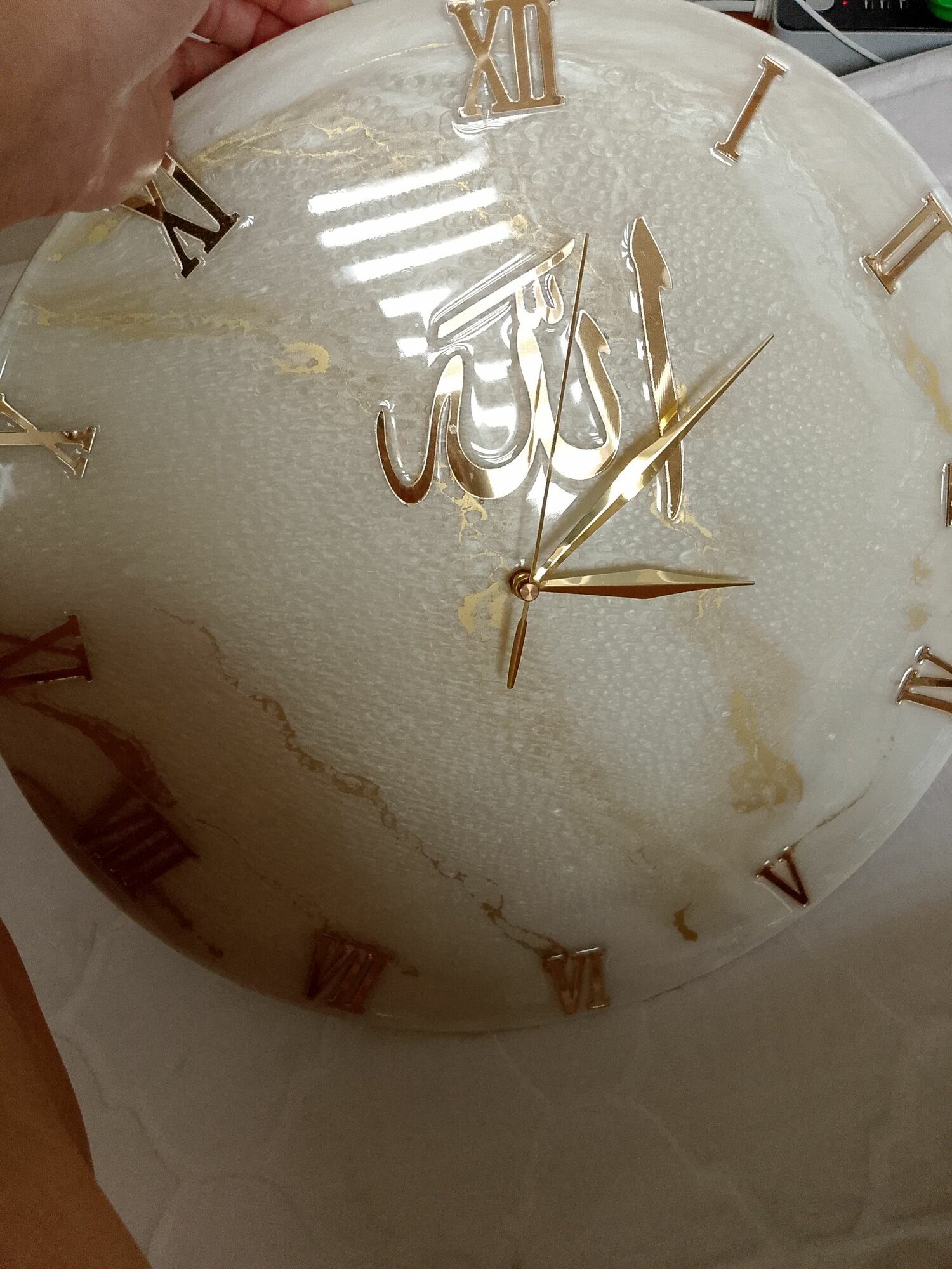 Часы настенные мусульманские с подсветкой 40*40 см