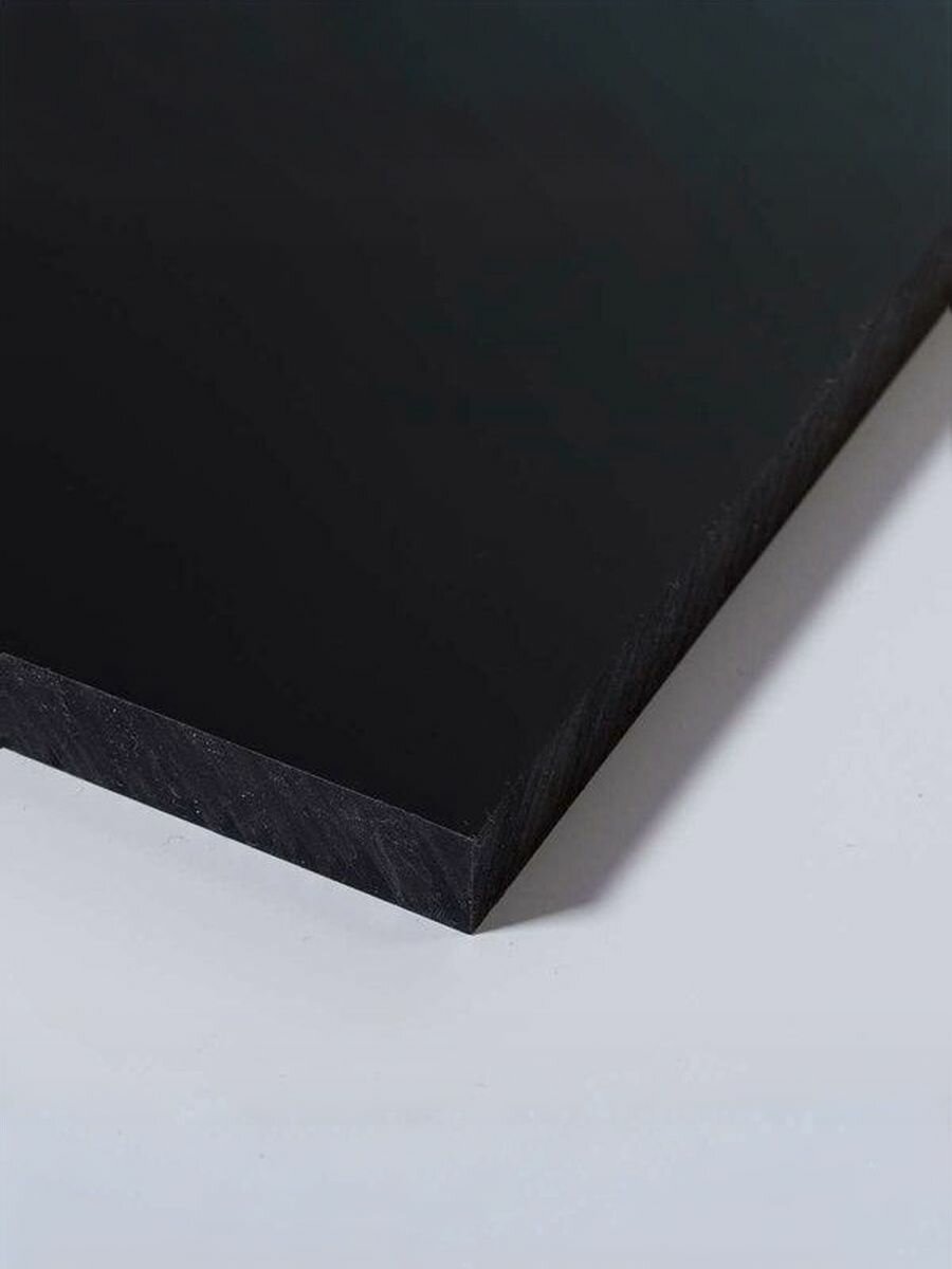 Полиэтилен ПНД (HDPE) листовой 10х200х200мм черный (обрезок конструкционный) - 5шт