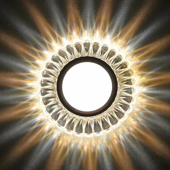 Светильник Точечный ДекорСтекло COB 5Вт Прозрачный/3000К/6000К D100х25мм IP20 K1612L LBT