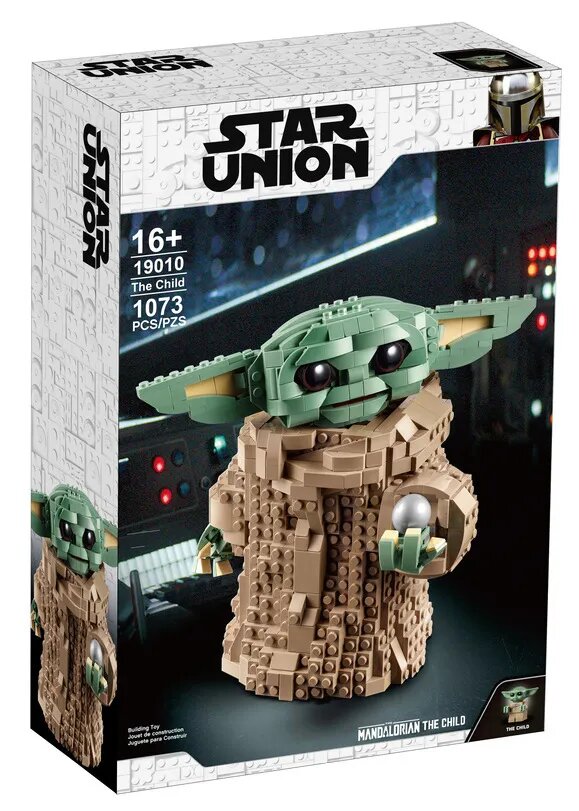 Конструктор Star Union Малыш Грогу / малыш Йода / мандалорец 1073 деталей