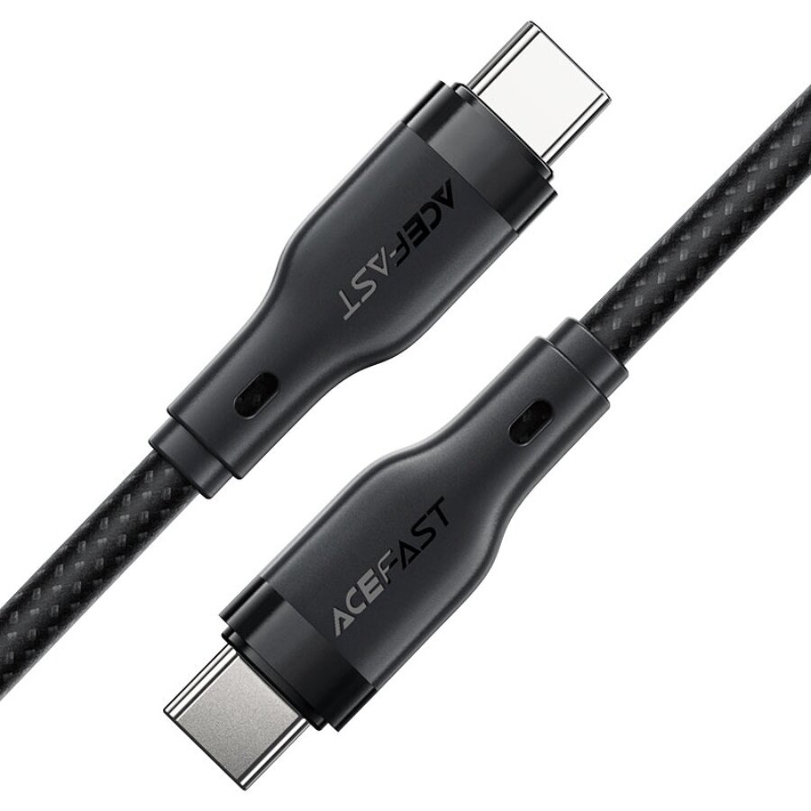 Кабель для зарядки и передачи данных AceFast C8-03, 60Вт, C/C 1.2м, черный — фото 1
