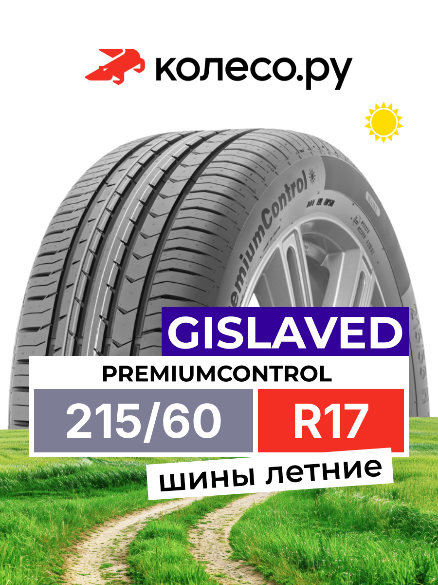 Шины летние Гиславед PremiumControl 215/60 R17 96H нешипованная летняя резина