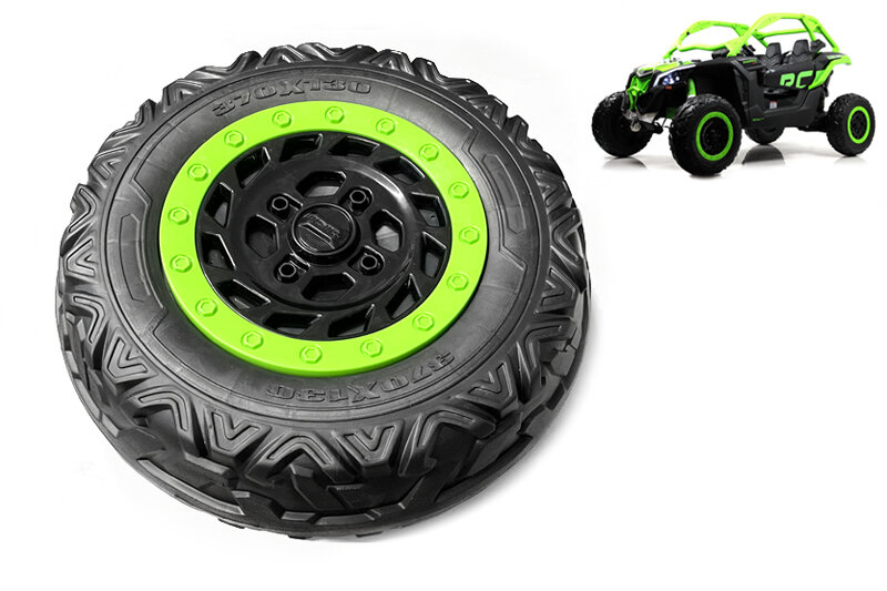 Колесо резиновое EVA 370x130 для детского электромобиля BRP Can-Am Maverick Y111YY, DK-CA001