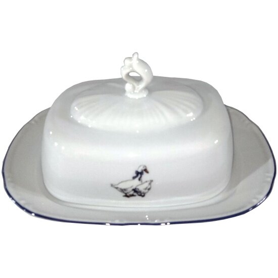 Масленка Thun 1794 "Констанция" декор "Гуси" (P165MH25KQZ8408200)