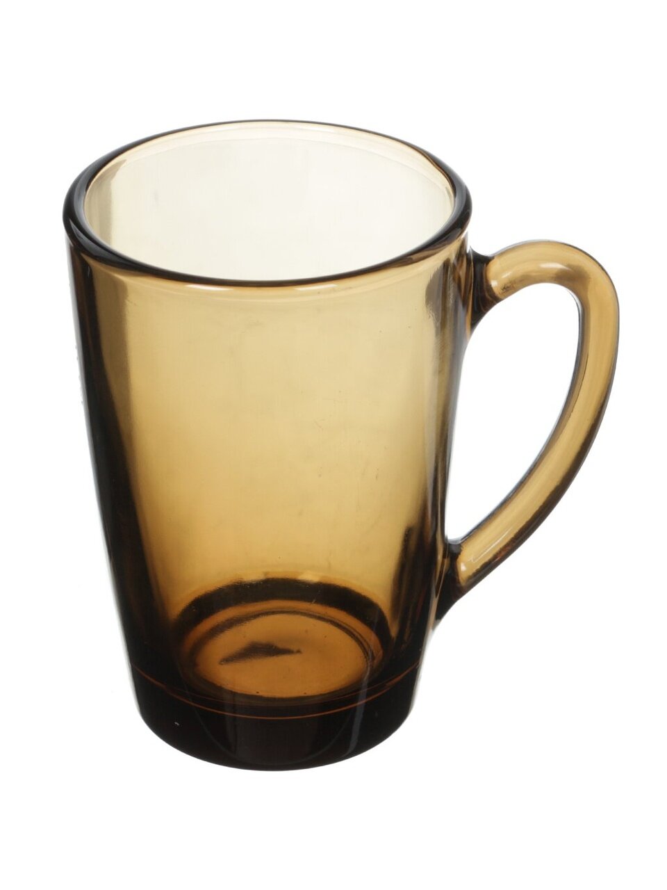 Кружка стеклянная дымчатая 300 мл, для микроволновки и посудомоечной машины, однотонная, Россия, 62005