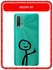 Чехол на Xiaomi Redmi 9T / Сяоми Редми 9Т с принтом "Неприличный человечек чёрны...