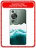 Чехол на Huawei P60/P60 Pro / Хуавей P60/P60 Про с принтом "Большая волна", проз...