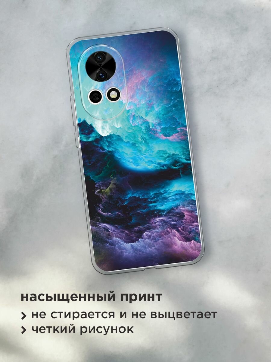 Чехол на Huawei Nova 12/Nova13 / Хуавей Нова 12/Нова 13 с принтом "Бирюзовое небо" — фото 1