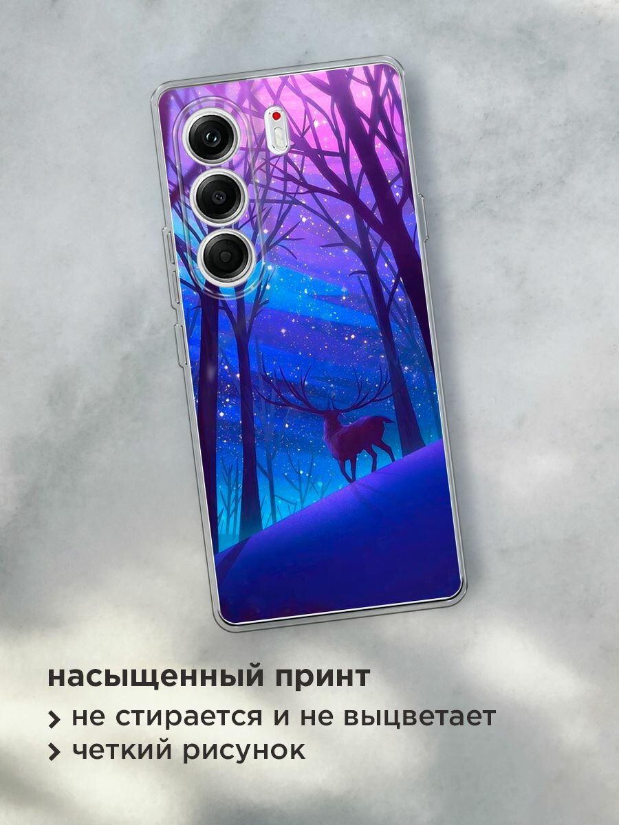 Чехол на Tecno Camon 40 Pro 5G / Текно Камон 40 Про 5G с принтом "Северный олень" — фото 1