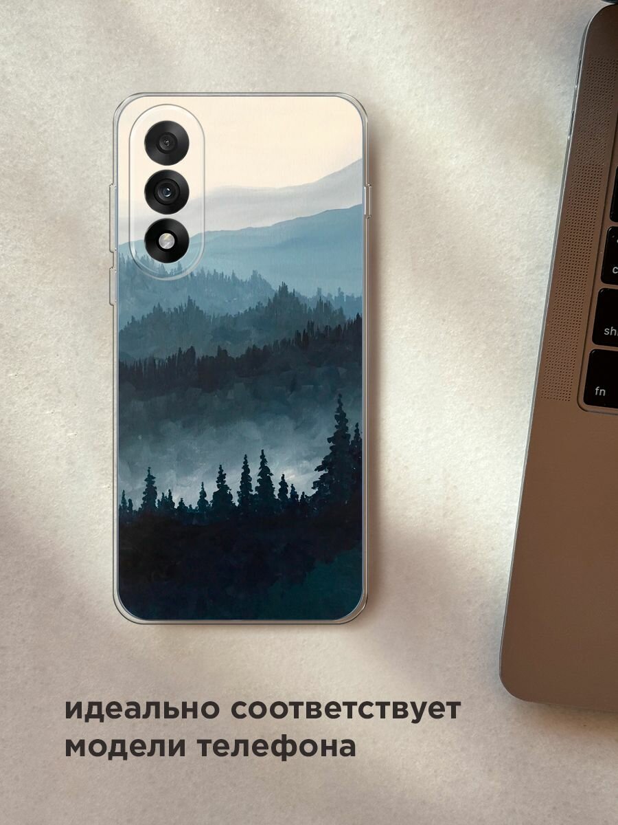 Чехол на OnePlus Nord 5 / Ван Плас Норд 5 с принтом "Туманные горы" — фото 1