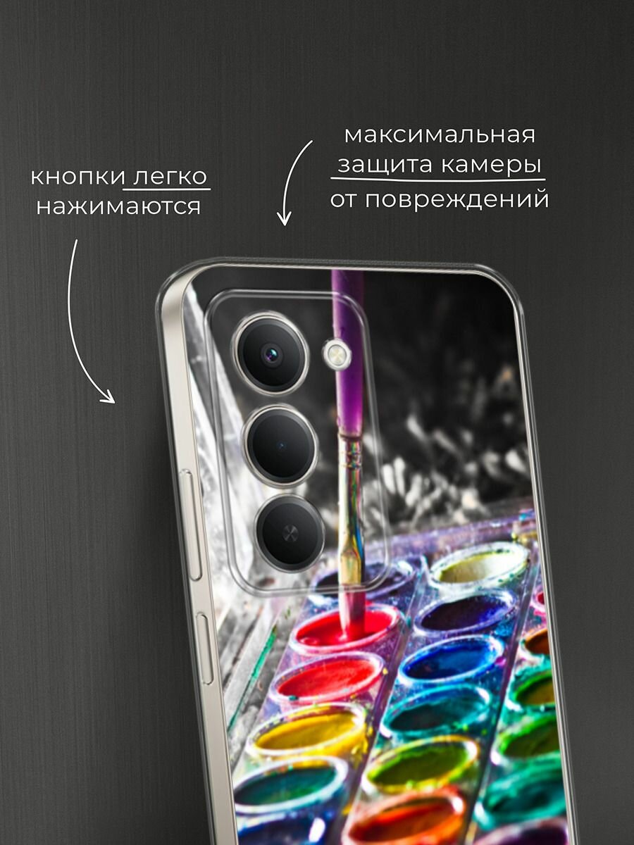Чехол на Xiaomi Redmi 15 / Сяоми Редми 15 с принтом "Палитра красок" — фото 1