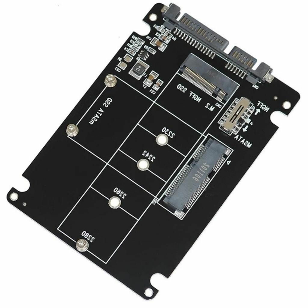 Простой в использовании адаптер M.2 NGFF mSATA SSD для SATA для удобного обслуживания, - Голая доска