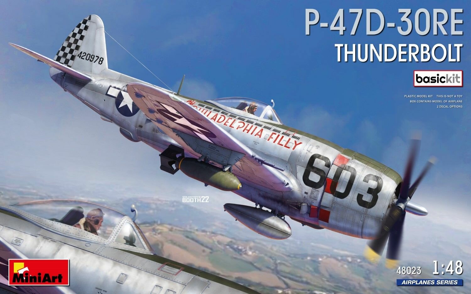 MiniArt 48023 1/35 сборка самолета серии P-47D-3ORE THUNDERBOLT модель комплект