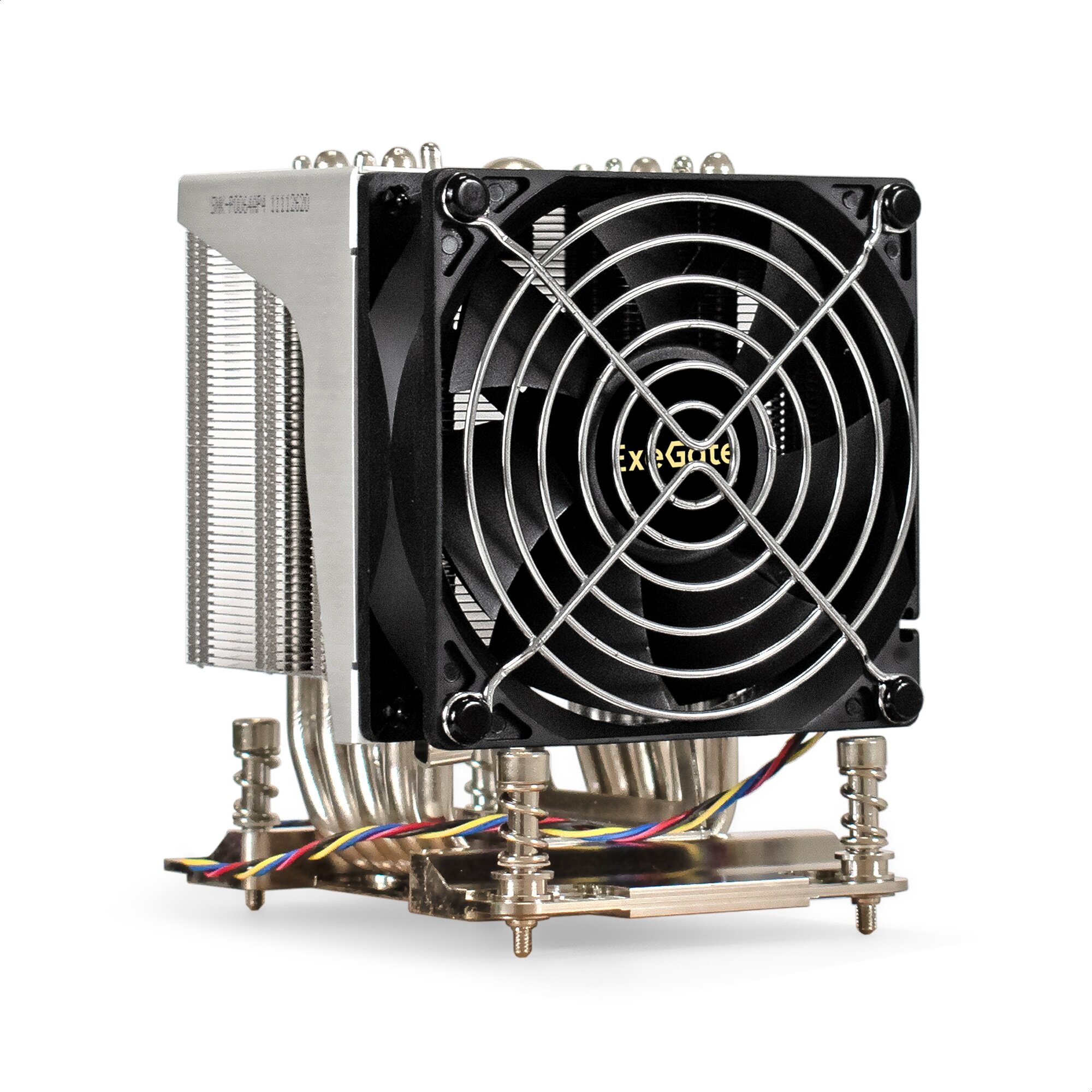 Кулер ExeGate ESNK-P0064AP4. PWM.4U. SP3. Cu (Al+Cu, 4U, 5 тепл. трубок, LGA SP3, TDP 280W, PWM, 1900-3800RPM, 2 ball bearing, 4pin, 44db, 730г, на винтах, с термопастой, Retail box) EX293437RUS