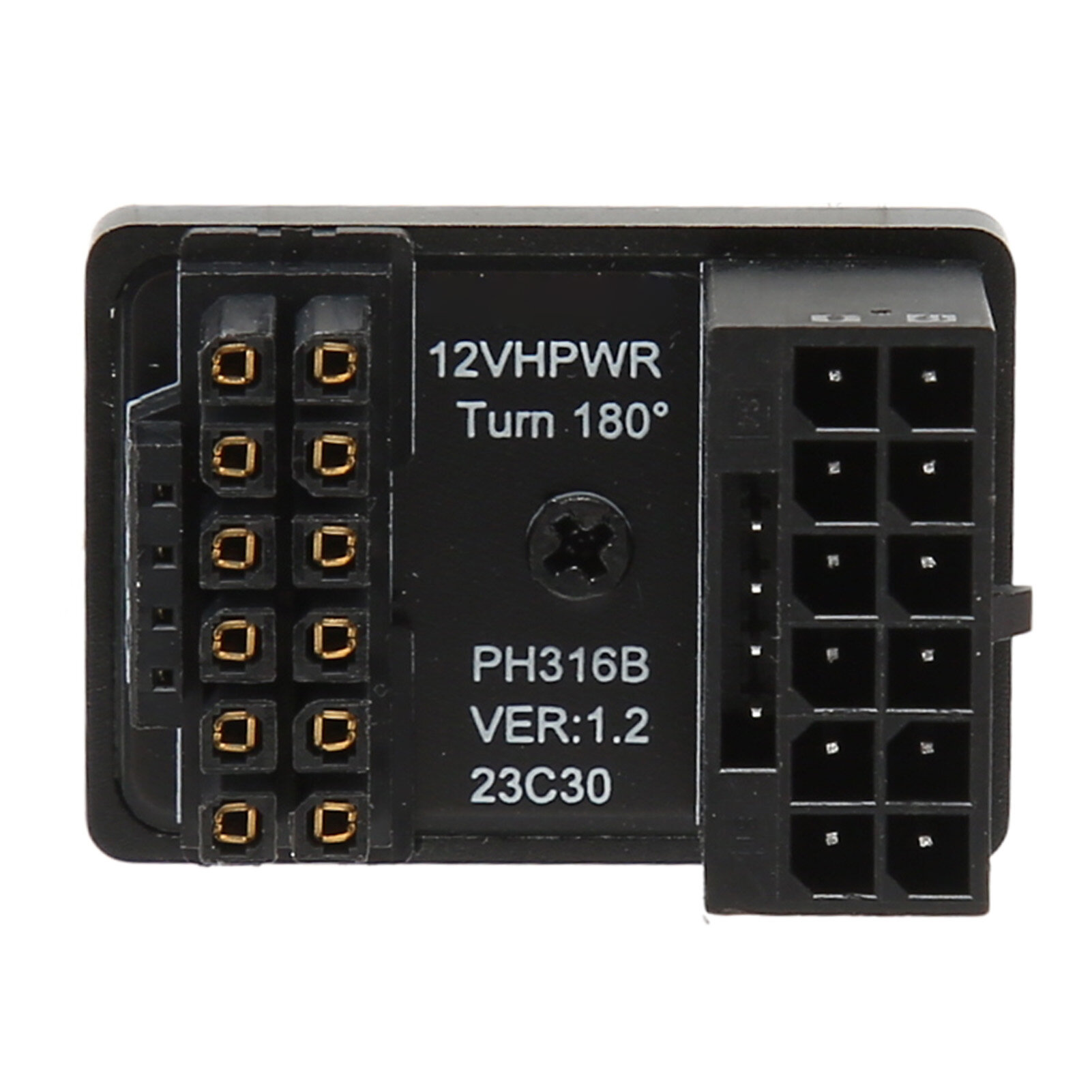 ATX 16PIN Мужчина до 16PIN Женщины от 180 градусов угловой адаптер