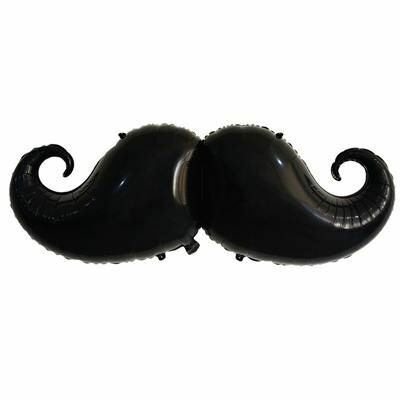 Воздушный шар фольгированный весёлая затея Усы черные, 129х49 см