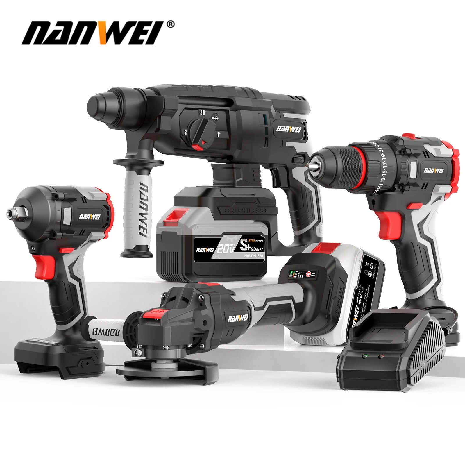 Набор инструментов NANWEI 4-в-1 беспроводной NW-4ZH60-MT