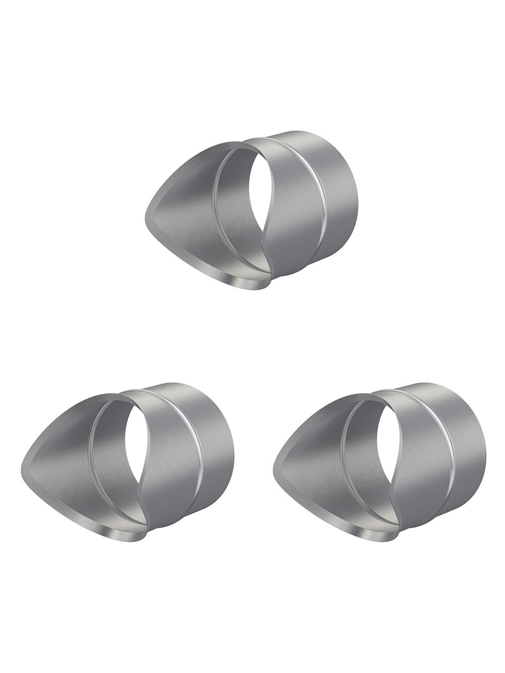 Врезка для круглых воздуховодов d125х125 мм оцинкованная (3 шт.)