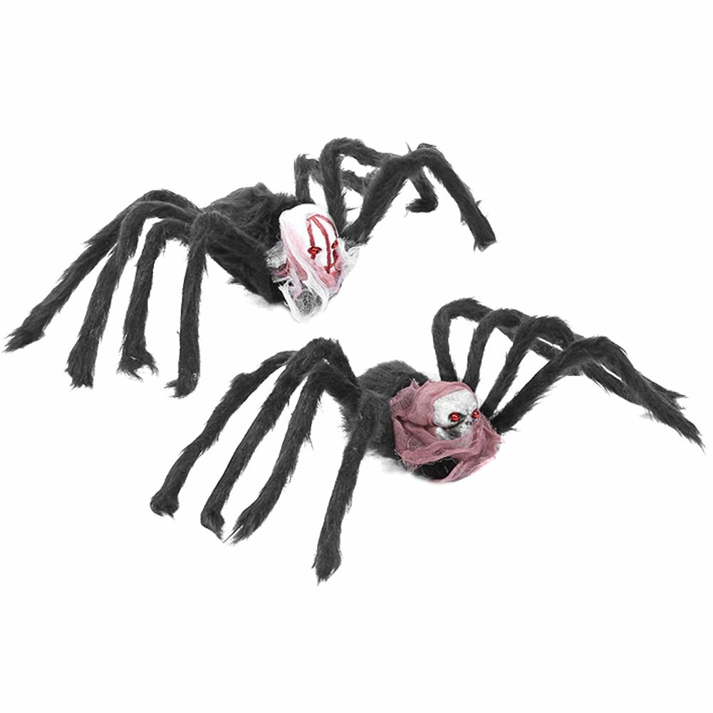 2 шт Хэллоуин паук украшения поддельные паук реквизит для домашнего окна двор
