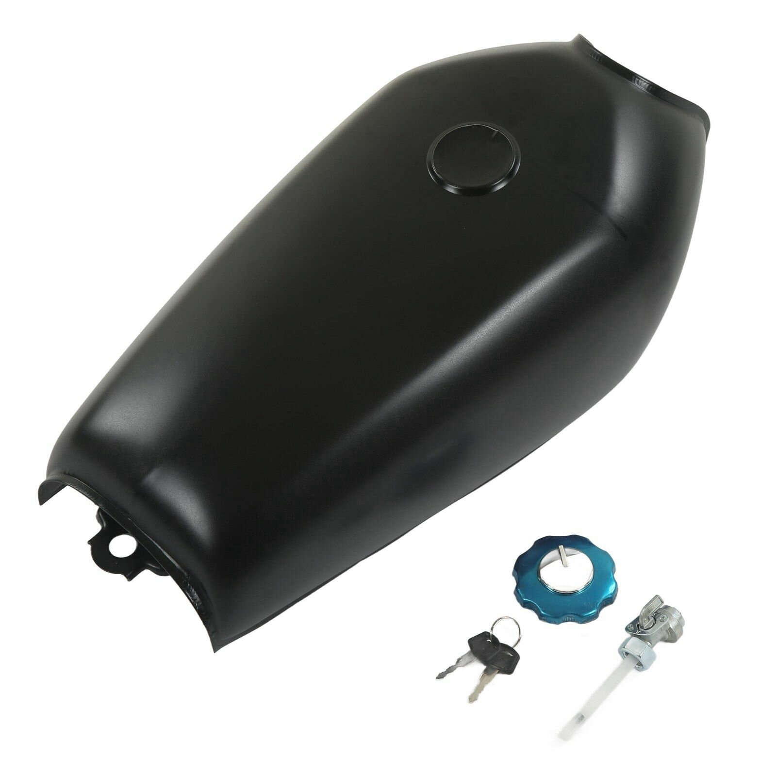 Топливный бензобак для мотоцикла, 2,4 галлона, 9 л, светоотверждаемая краска, замена топливного бензобака для CG125, матовый черный