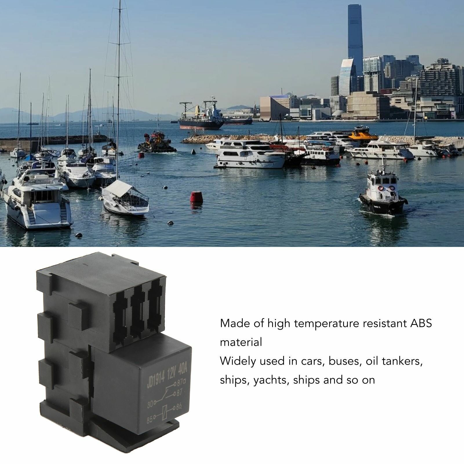 Блок реле предохранителей, комплект термостойких держателей предохранителей из АБС-пластика с 11 шт, лопастные клеммы для автомобиля, 12 В