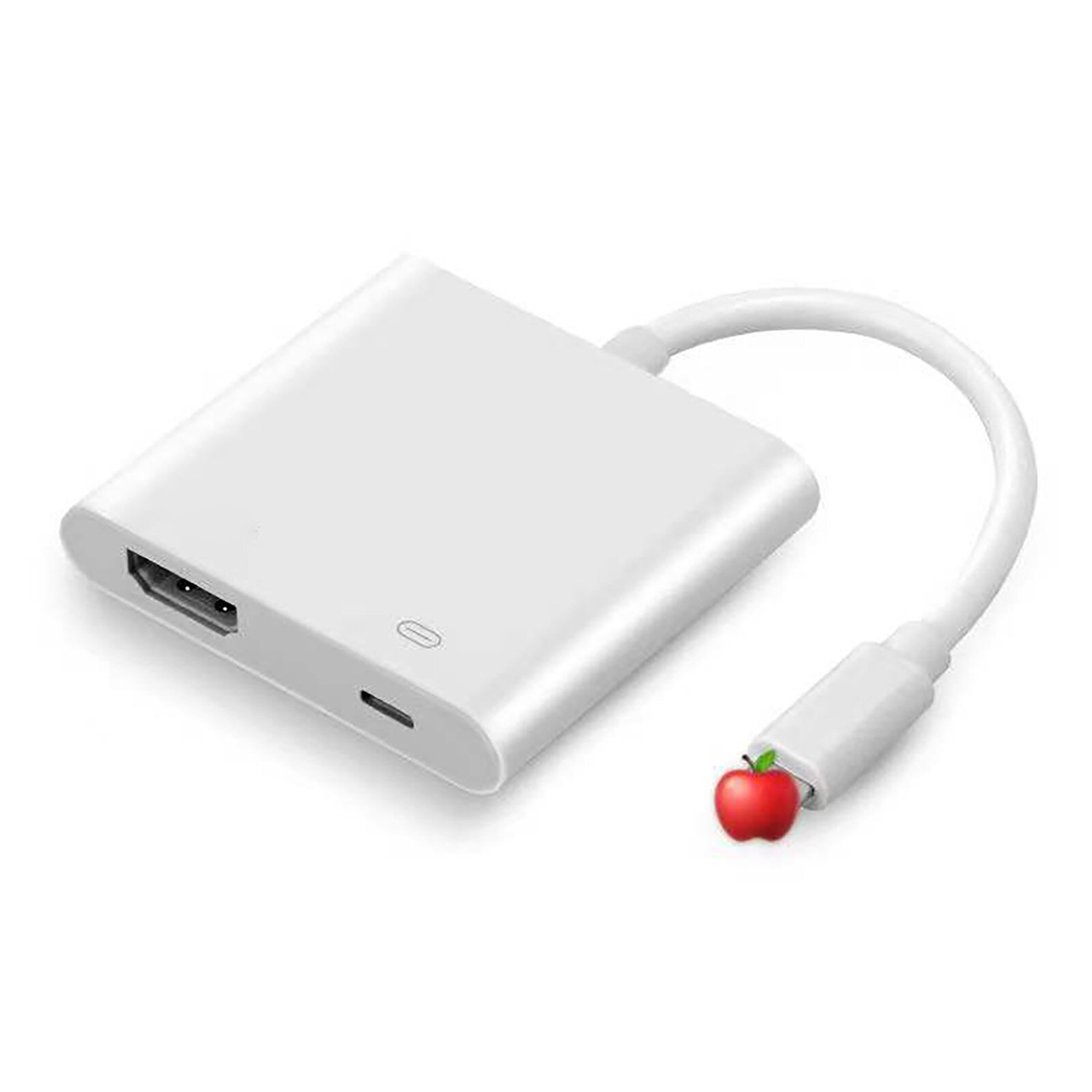 Адаптер мультимедийного интерфейса IOS для HD, видео, аудио, синхронизация HD, цифровой AV-кабель для iPhone и телевизора, белый