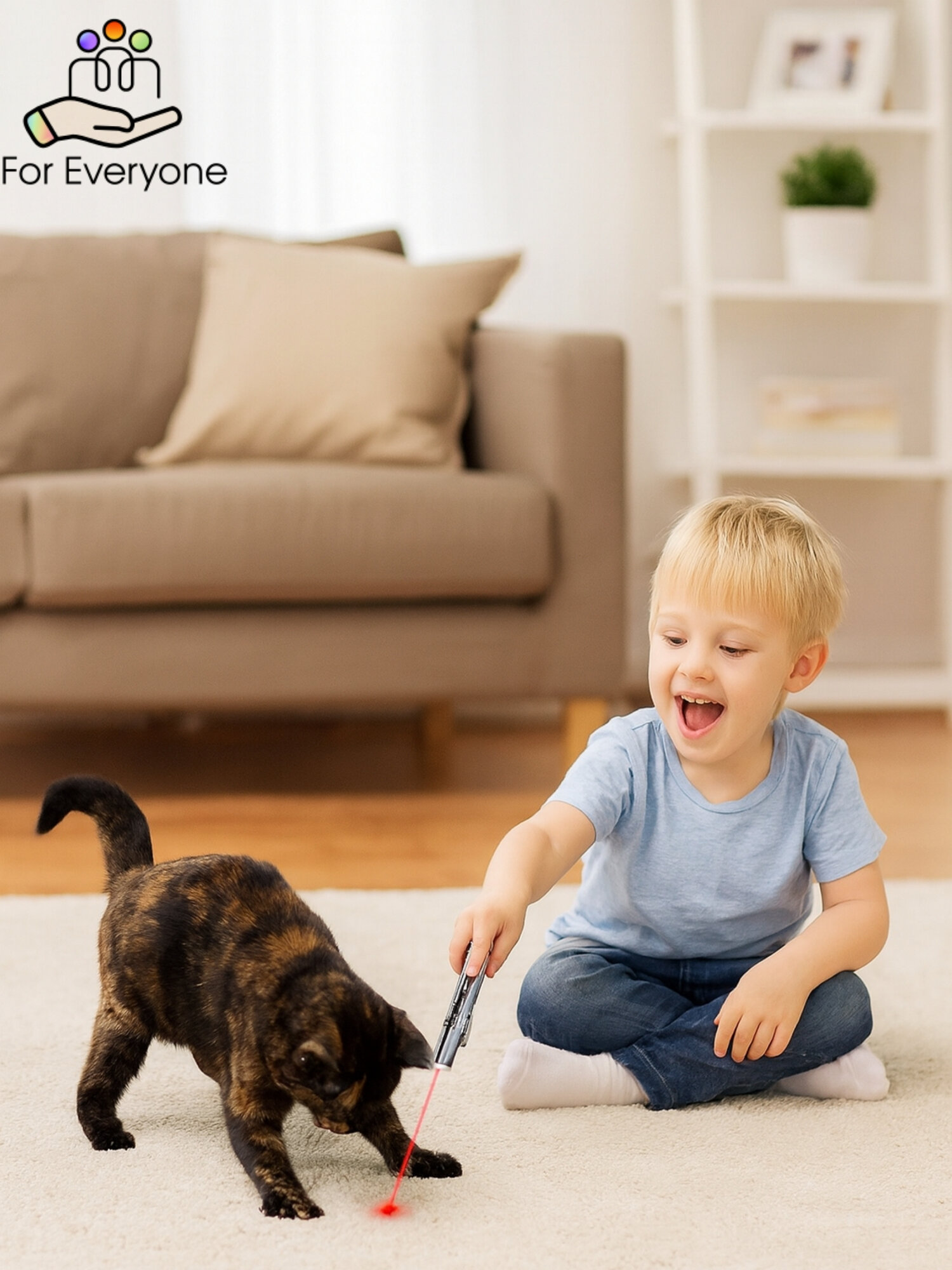 Лазерная указка и фонарик для животных 7 в 1, светодиодный, с УФ-детектором