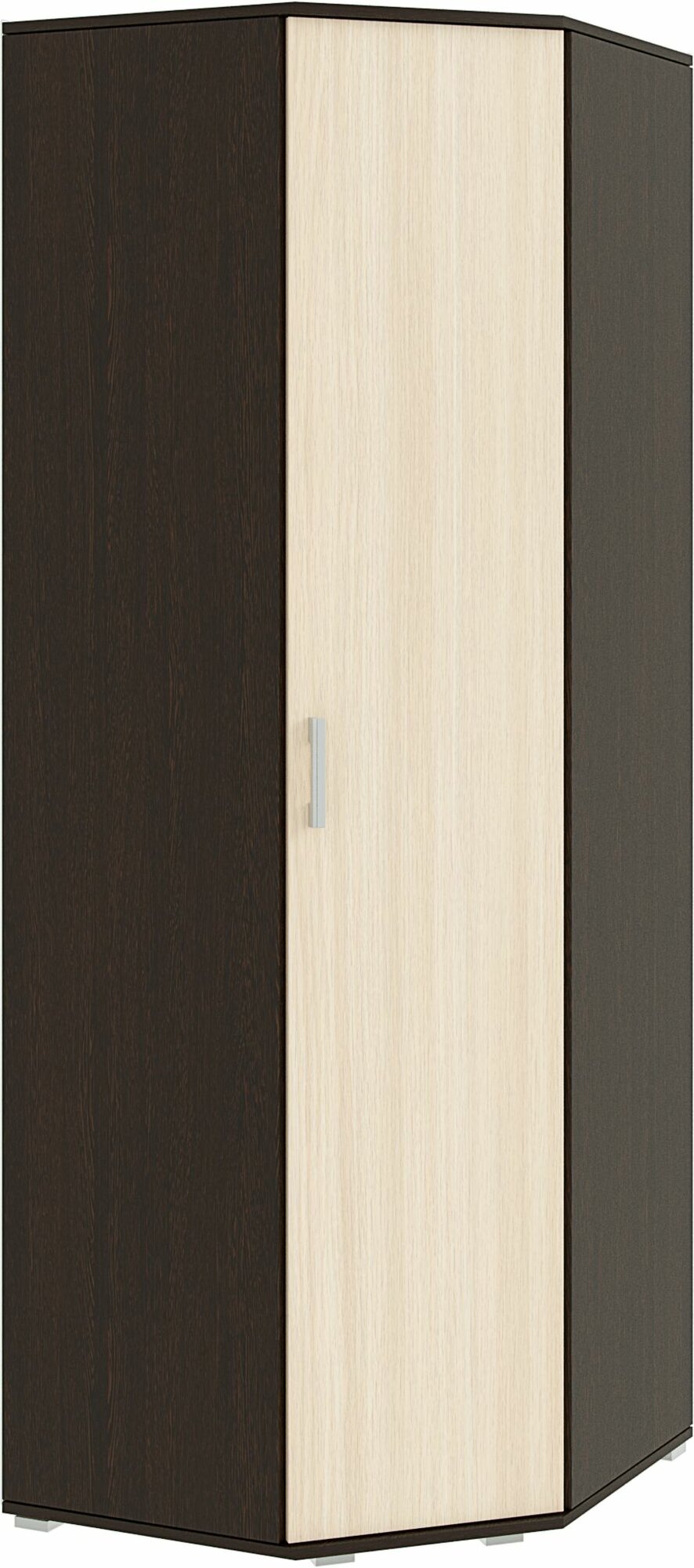 Шкаф Белла угловой 747х2120х747 (Дуб беленый/венге) МИФ