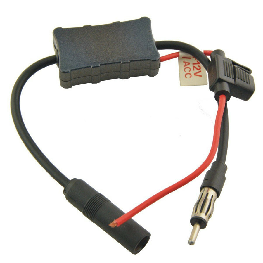 Усилитель сигнала автомобильной радиоантенны 12В Universal FM AM Stereo