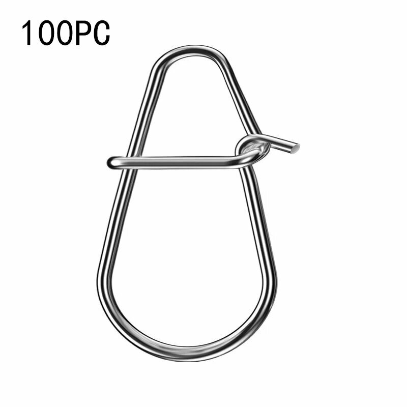 Рыболовные защелки 100PC, нержавеющая сталь