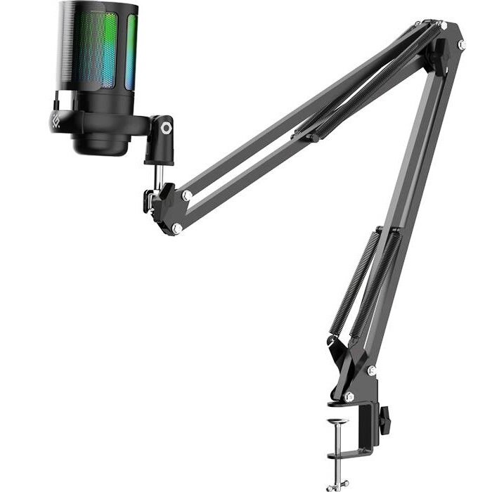 Настольный проводной стрим микрофон Defender Space GMC 550 USB 1.8м чёрный