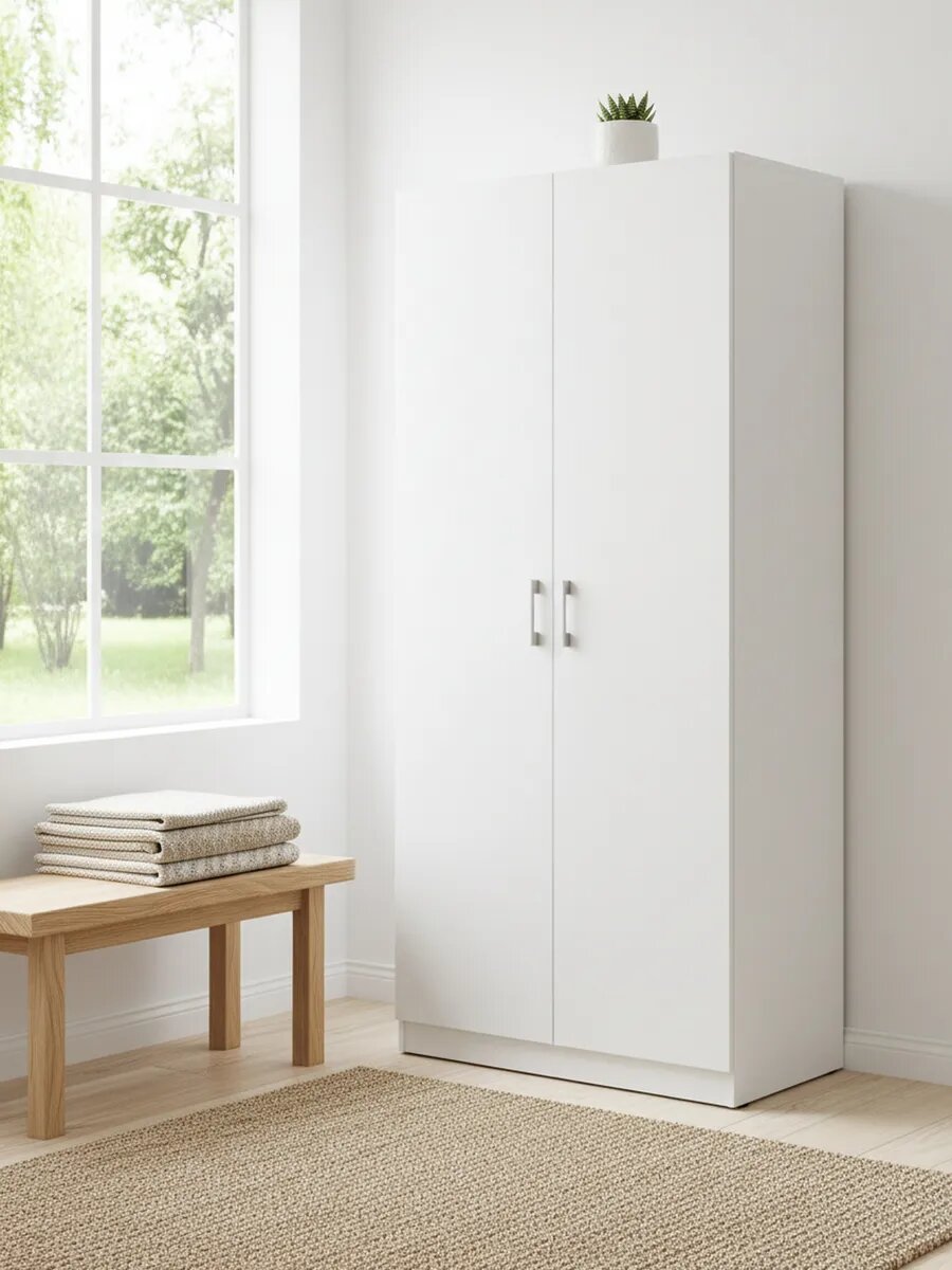 Деревянный шкаф FRESTER с полками в спальню прихожую, от производителя