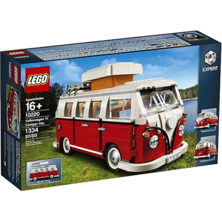 LEGO Creator 3 in 1 Volkswagen T1 Camping Van Plastic Building Blocks 1334pcs 10220 null