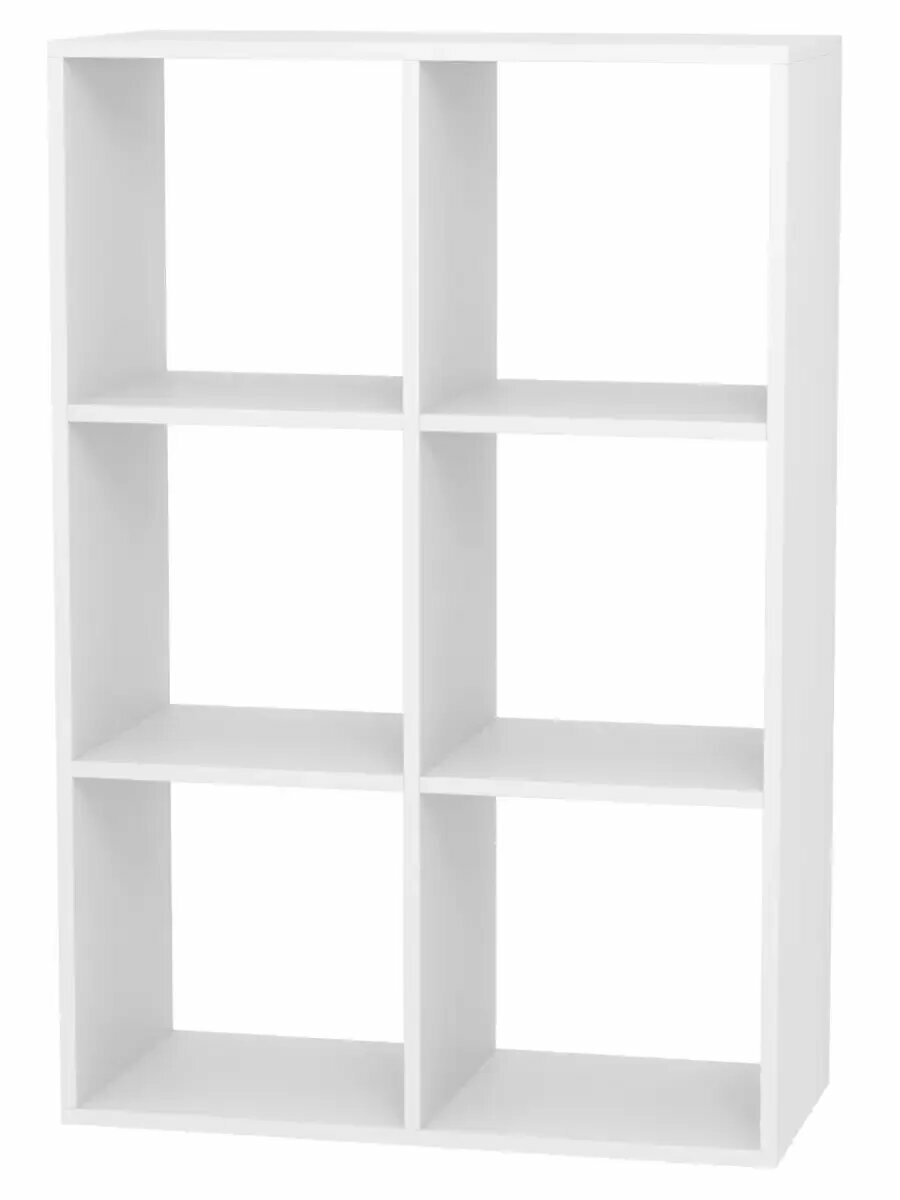 Стеллаж KVADRO NOVO белый напольный для игрушек книг, от производителя
