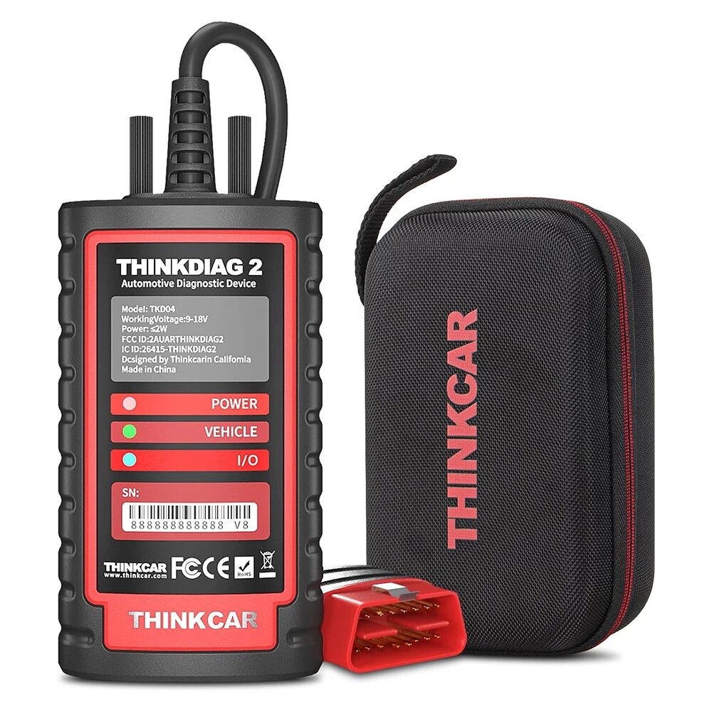 Thinkdiag2 Все системы OBD2 Диагностический сканер Bluetooth CAN-FD Протокол AutoVIN Активный тест 16 функций сброса Кодирование ЭБУ 1 год
