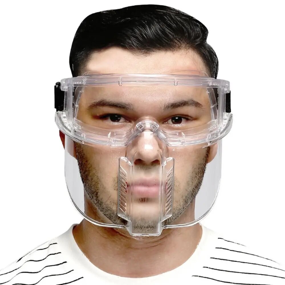 Прозрачная защищенная маска для лица Многоцелевая противоударная кухонная маска для лица Эргономичная маска от брызг масла от пыли