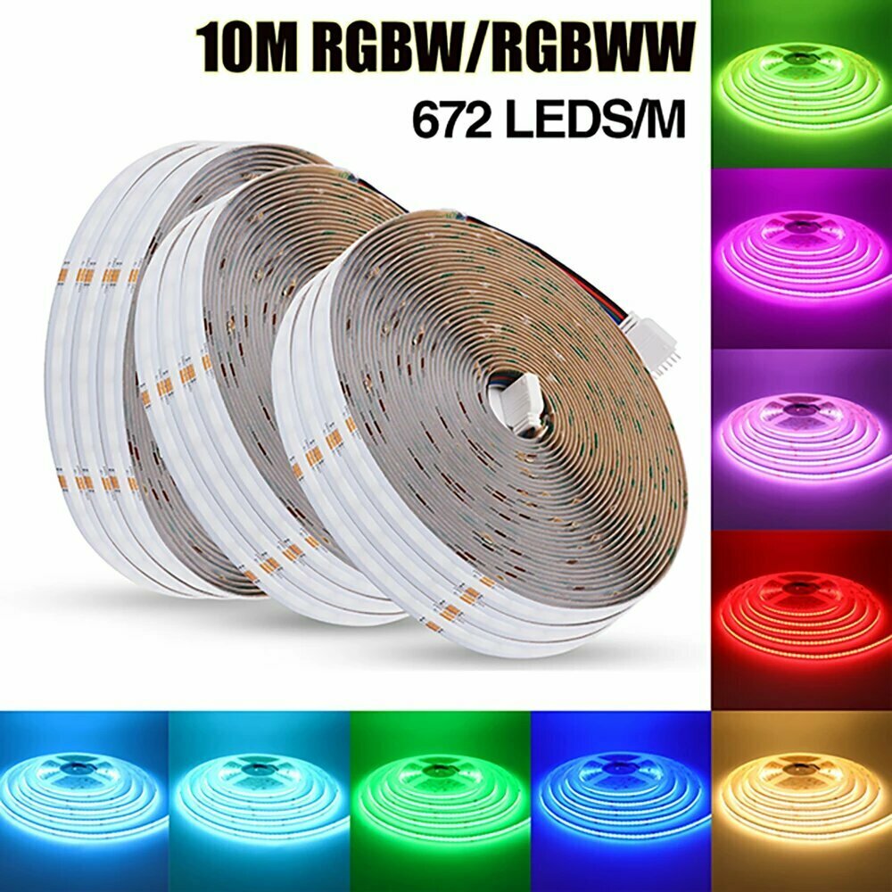 RGBCW RGBW/RGBWW COB светодиодная лента 10 метров DC 24V RGBWW