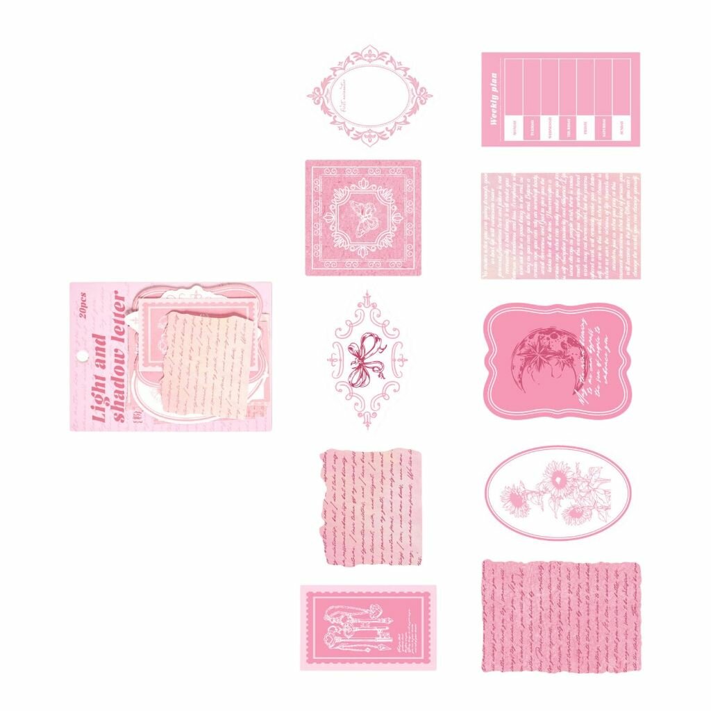 Наклейка для украшения аккаунта в стиле ретро-Pink Memories