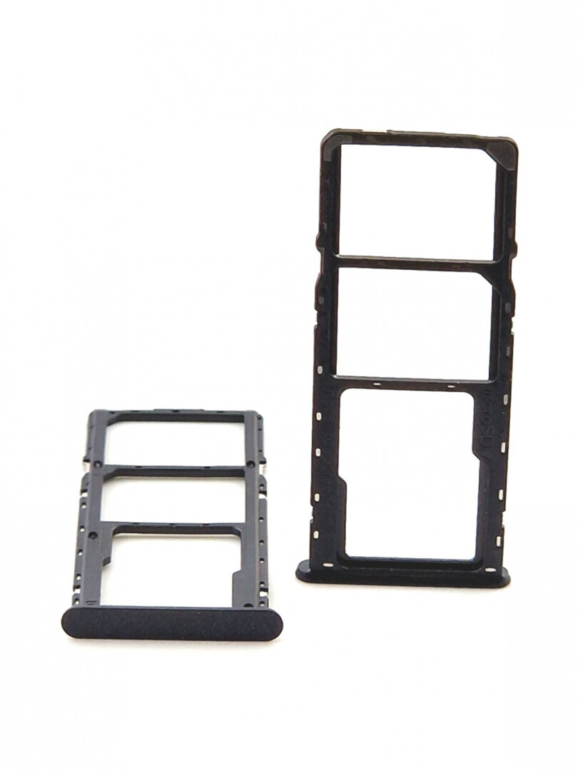 Слот SIM/ microSD-карт для Realme C65 4G черный